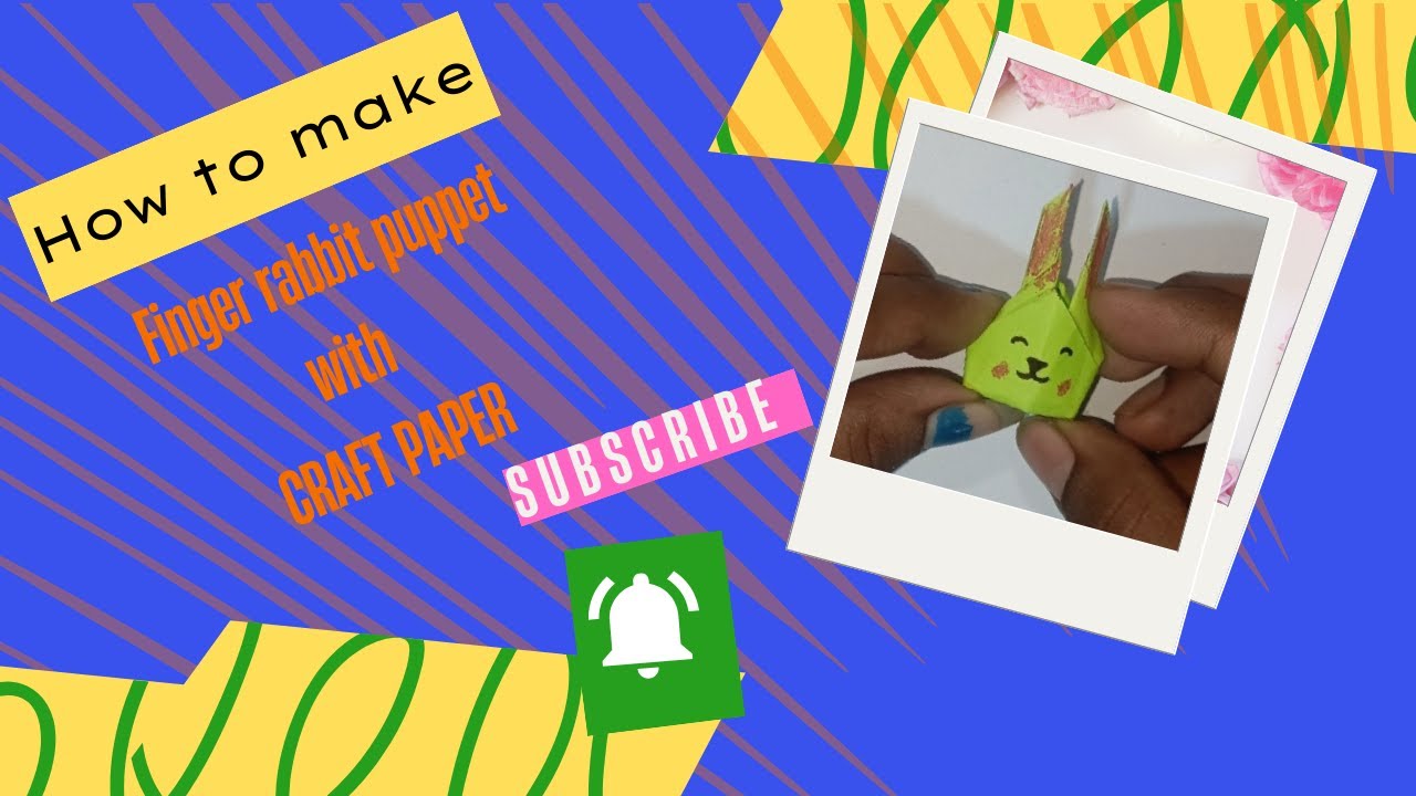How to make puppet | how to make rabbit puppet | how to make finger ...