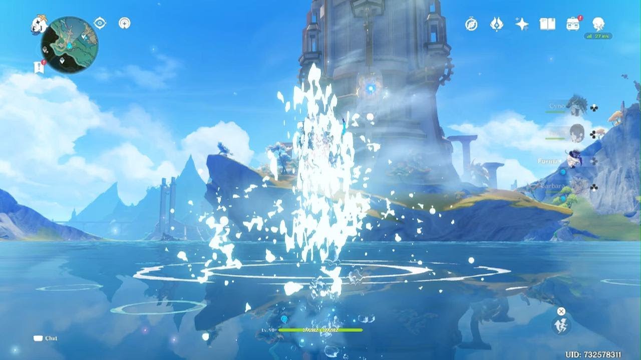 Dolphin jump Furina style - YouTube