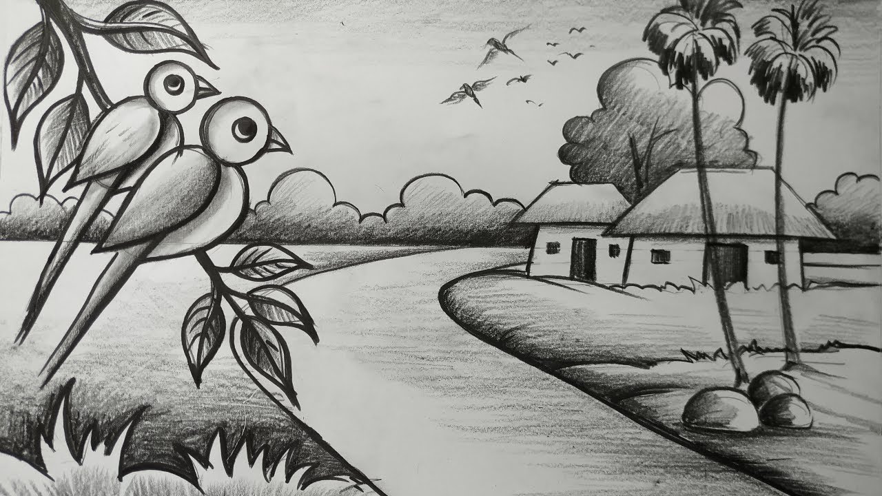 Nature Scenery With Birds