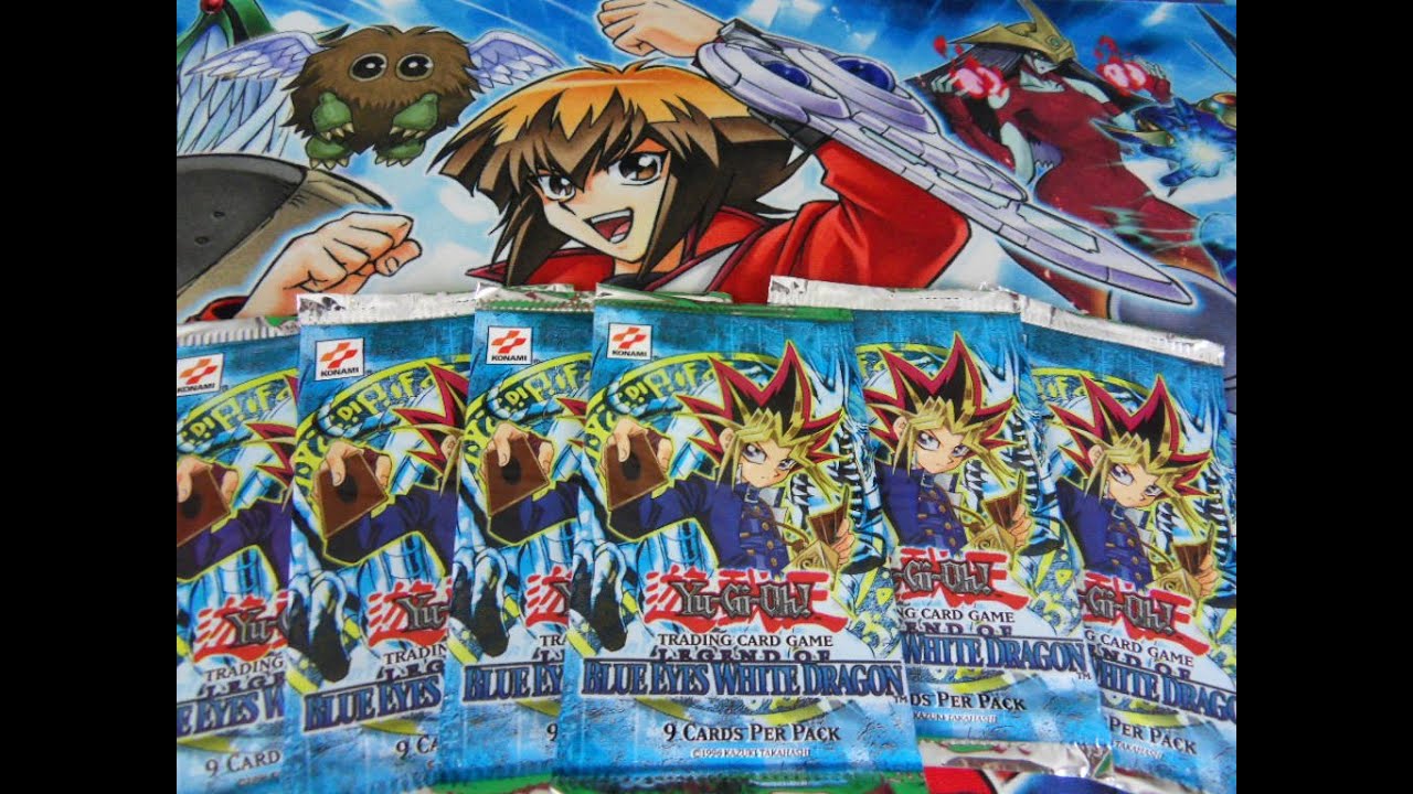 Opening Yugioh Legend of Blue Eyes White Dragon LOB Booster Packs! Old ...
