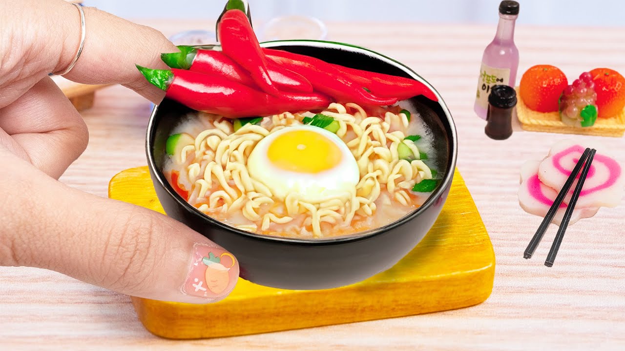 Japanese Food 🏮 Yummy Miniature Ramen Noodles Recipe | Best Of ...