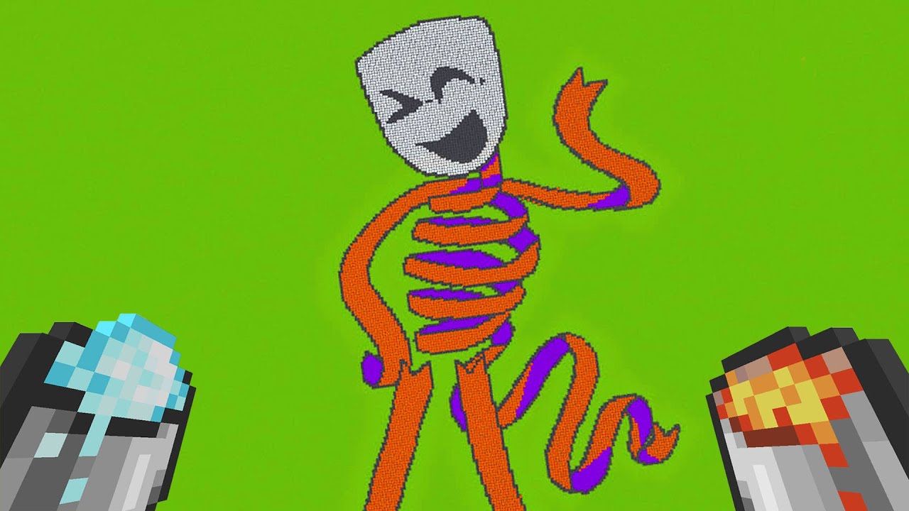 How To Draw Gangle in minecraft Amazing digital circus - YouTube