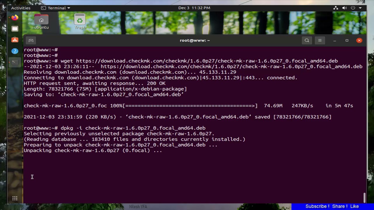 Step To Install Checkmk Monitoring Server Tool On Ubuntu 20 04 Lts Youtube