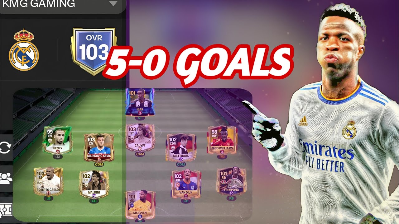 5-0 GOALS H2H GAMEPLAY FC MOBILE 25 | MY TEAM 103 OVR BEST PLAYER IN FC ...