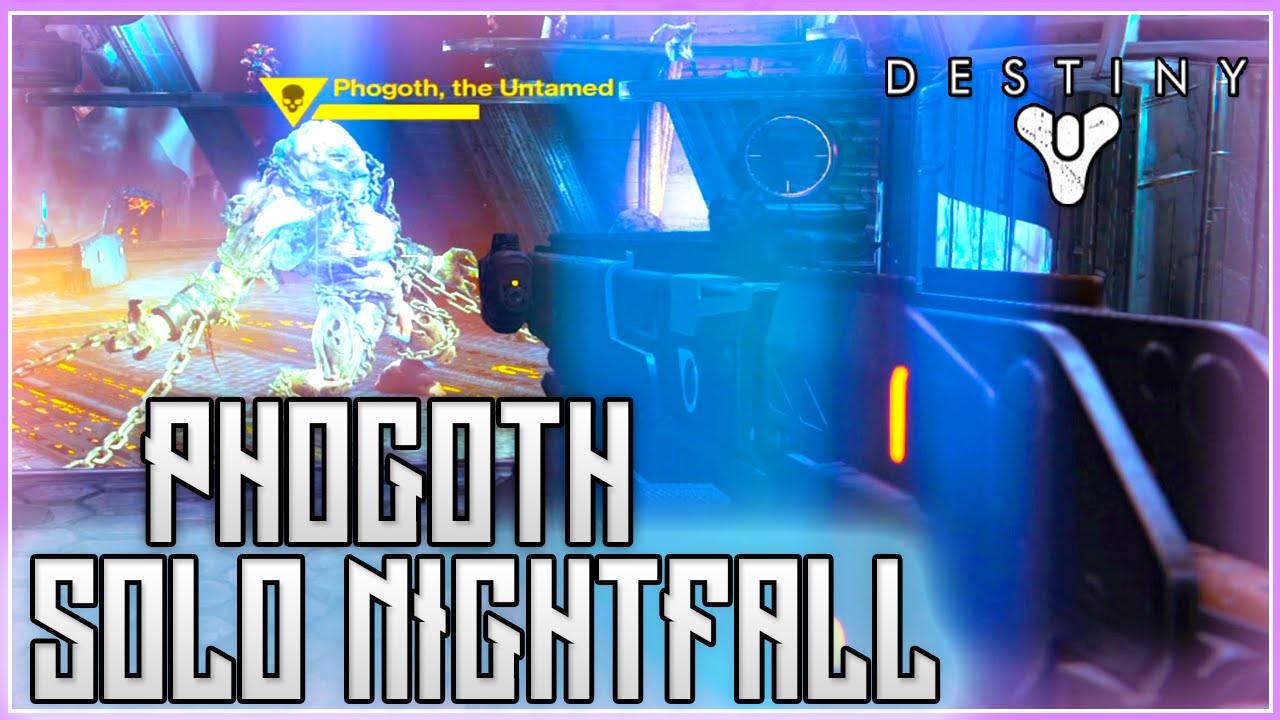 Destiny - Solo Nightfall Strike "PHOGOTH" Strategy Moon - YouTube
