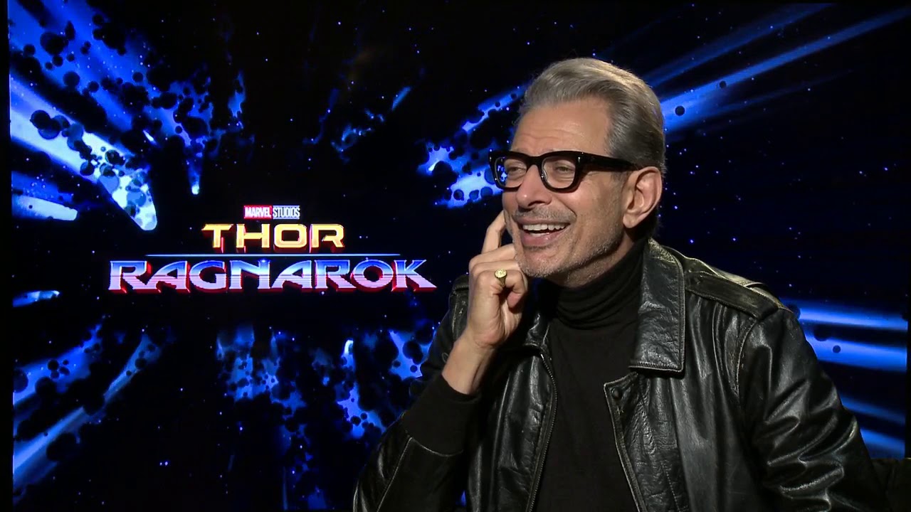 Jeff Goldblum Thor Ragnarock Full interview - YouTube