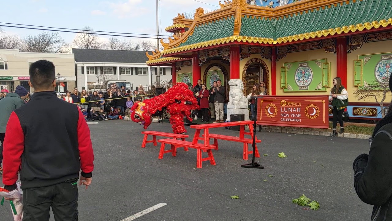 Lion dance spinning move - YouTube