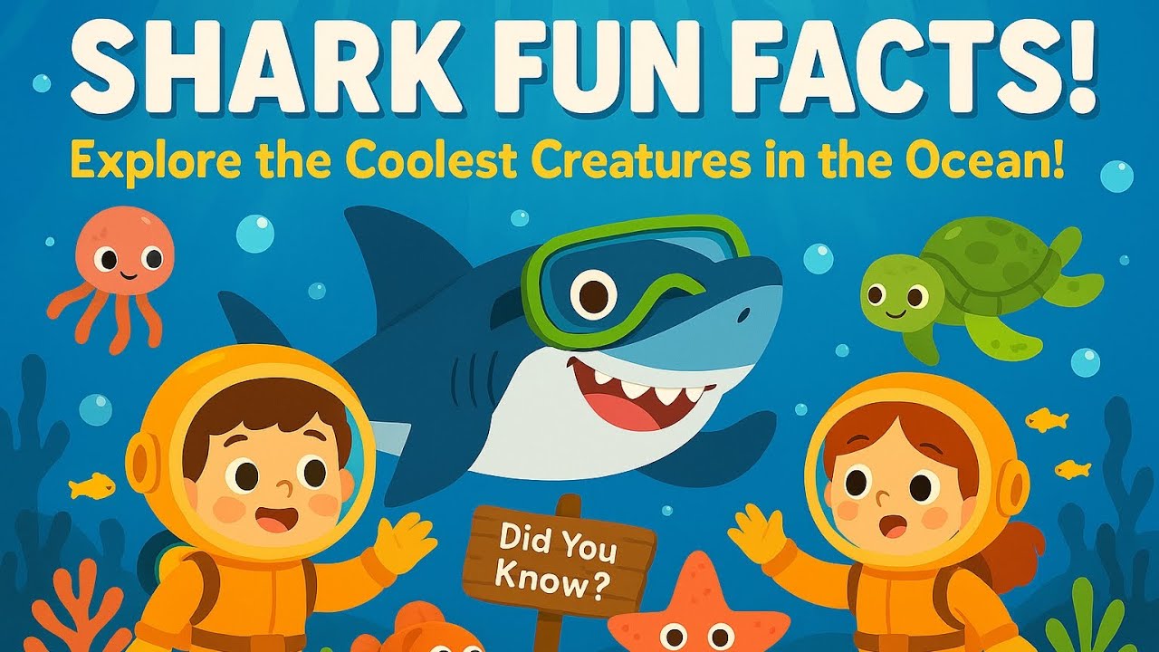 Amazing Shark Facts | Let’s Dive Into the Ocean, Little Explorers 🦈🦈🦈🦈🧐 ...