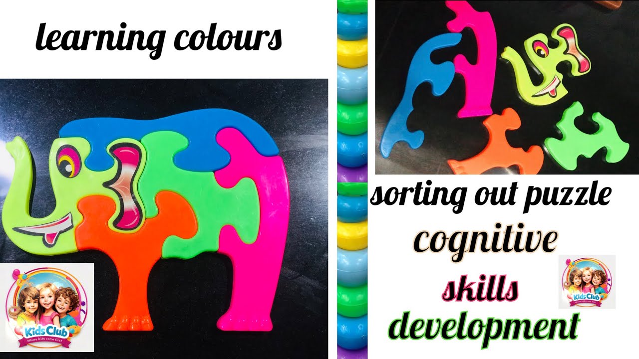 Learning colours | sorting out puzzle | cognitive skills development ...