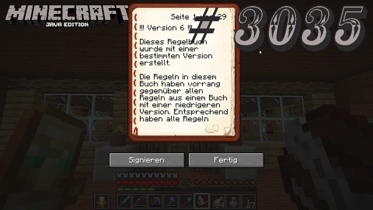 Let's Play Minecraft # 3035 [DE] [1080p60]: Server-Regeln v6 - YouTube