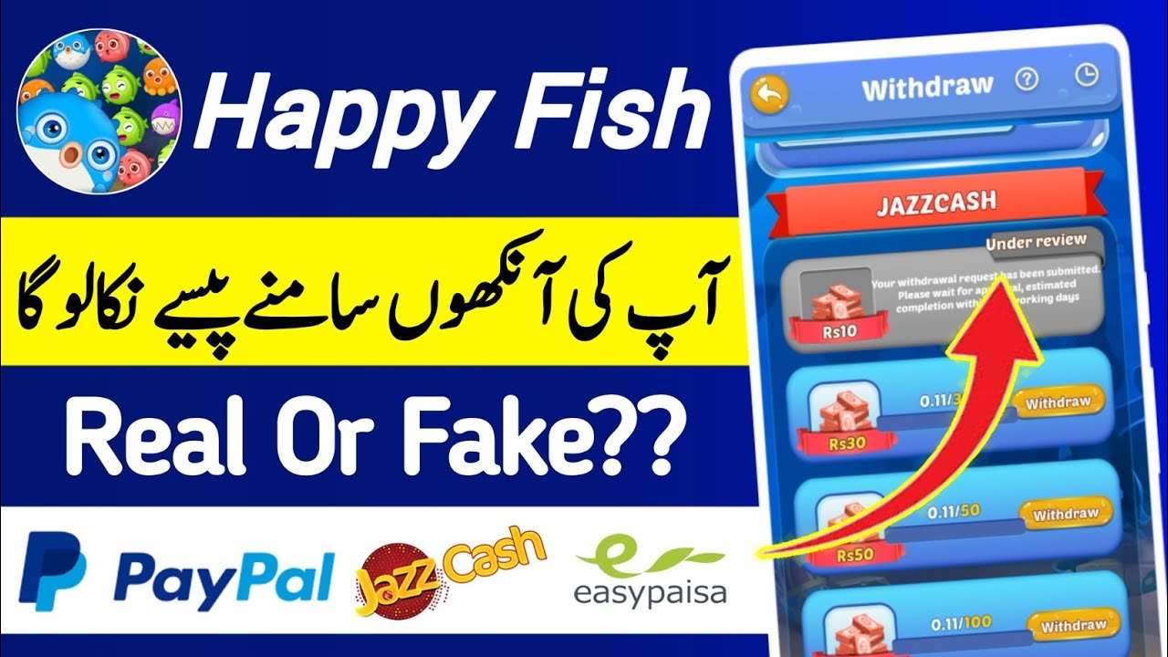 Happy Fish Game Withdrawal || Happy Fish App Real Or Fake || Happy Fish ...