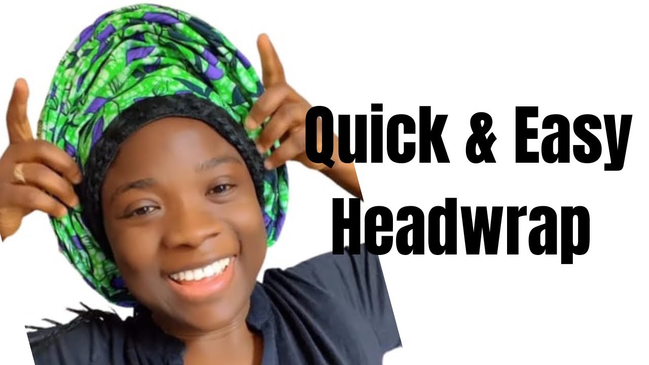 🔥How To Tie Quick & Easy Headwrap Tutorial - YouTube