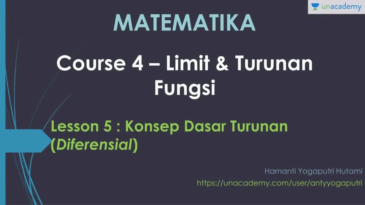 Limit dan Turunan Fungsi (Matematika - SBMPTN, UN, SMA): Konsep Turunan ...