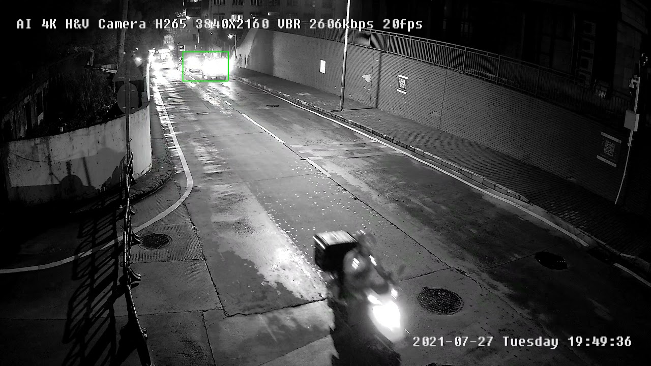 4K 8MP human body detection and vehicle detection ip camera night ...