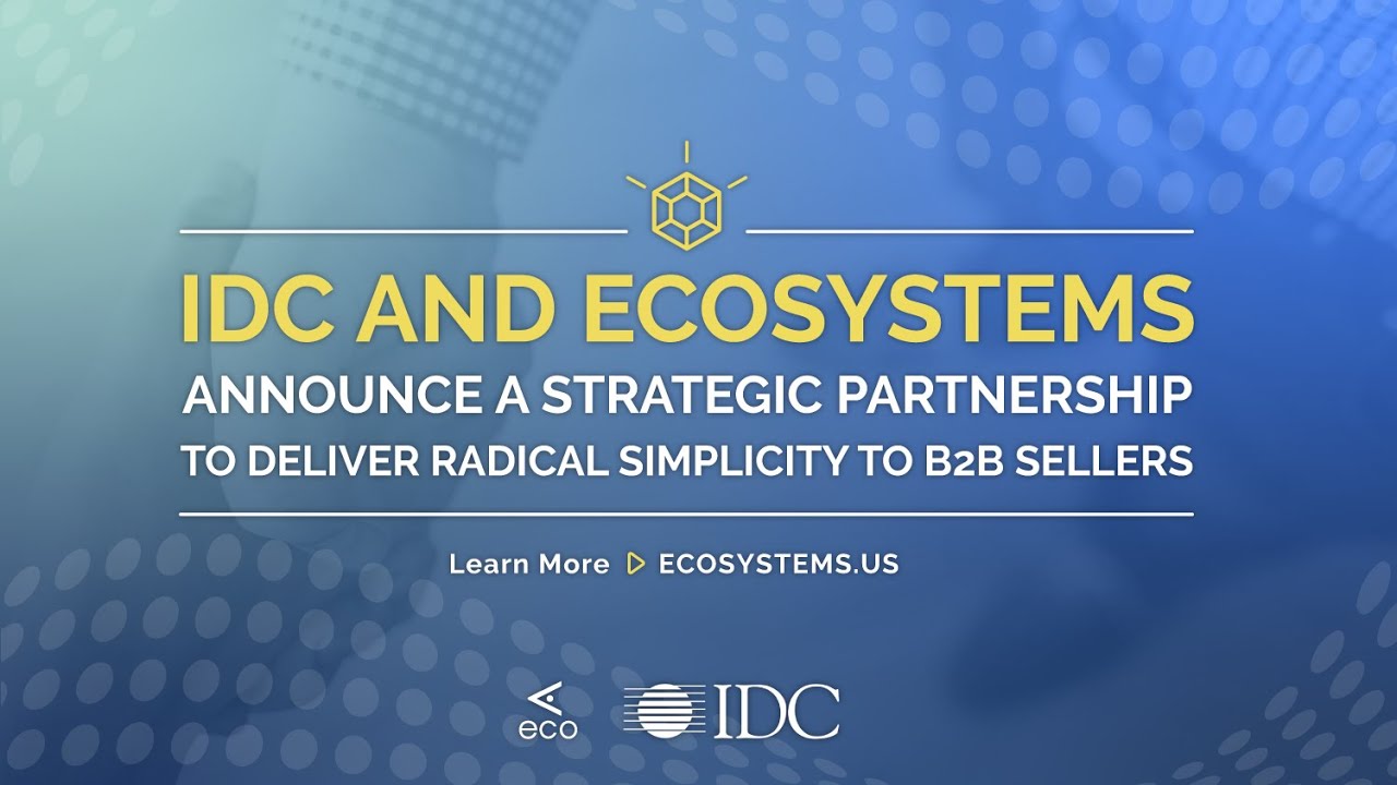 Announcing Ecosystems' Partnership with IDC - YouTube
