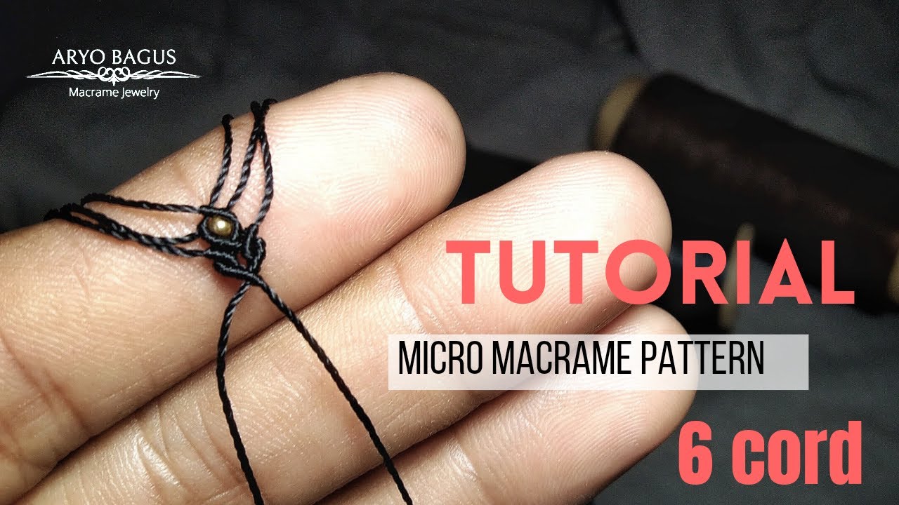 micro macrame bracelet | dwimacrame 011 #macrametutorial #gelangtali #gelangrajut - YouTube