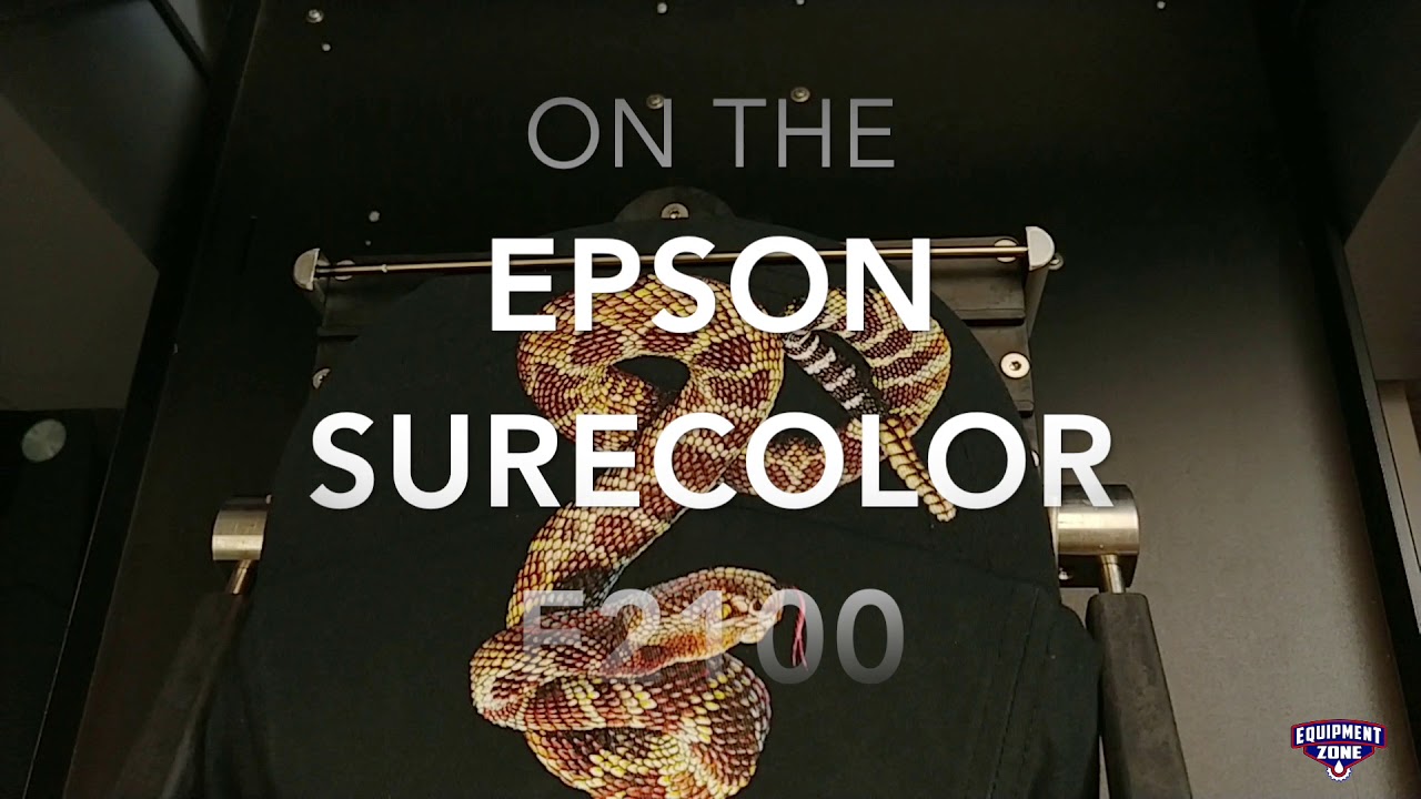 EPSON F2100 - DTG Full Front Cap Printing - YouTube