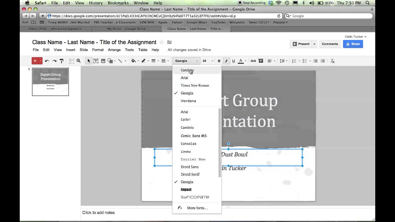 Tutorial: Getting Started with Google Presentations - YouTube