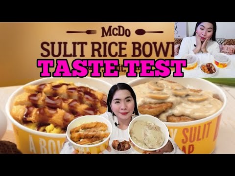 BAGONG MCDO RICE BOWL TASTE TEST - YouTube