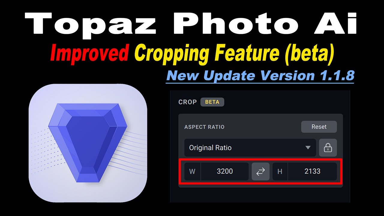 TOPAZ PHOTO AI (Improved Cropping Feature) New Update Version 1.1.8 ...