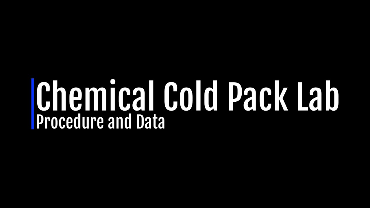 Chemical Cold Pack Lab - YouTube