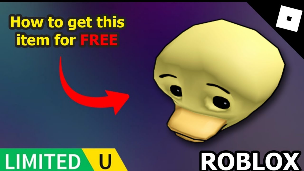 FREE ITEMS LIMITED - HOW TO GET FREE ITEM Roblox Learn Ducky Head in ...