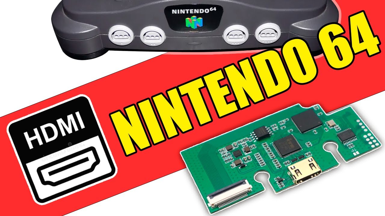 HDMI EN NINTENDO 64 facil de instalar, economico y 100% funcional - YouTube