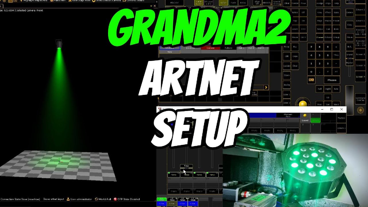 GRANDMA2 ARTNET SETUP - YouTube