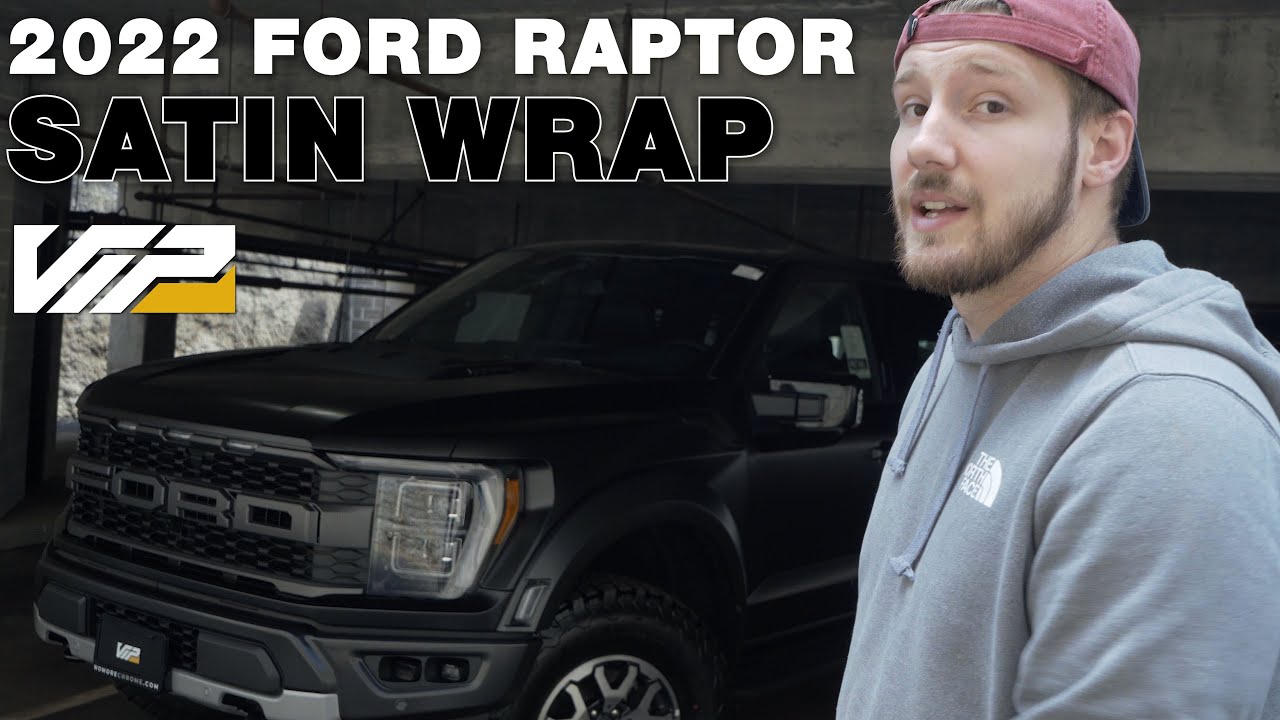 2022 Ford Raptor Satin Black Wrap | CUSTOM BUILD - YouTube