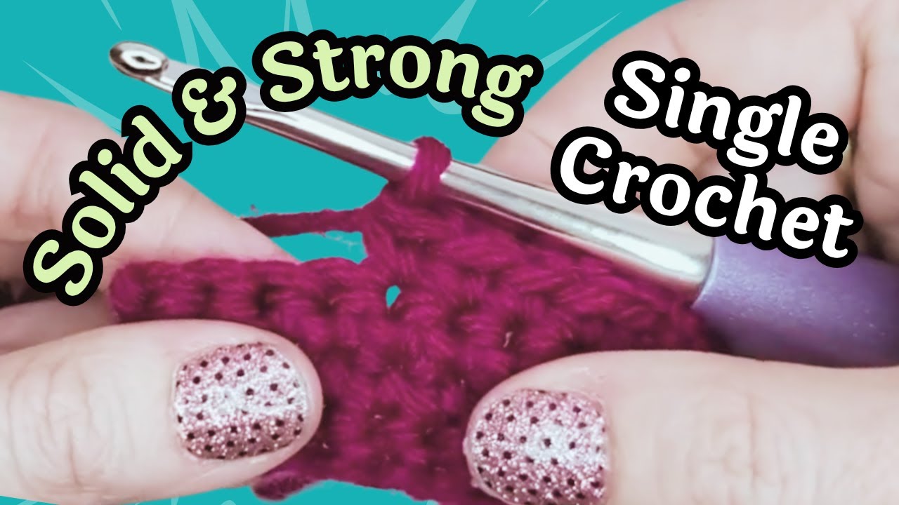 Single Crochet (sc) crochet stitch tutorial - YouTube