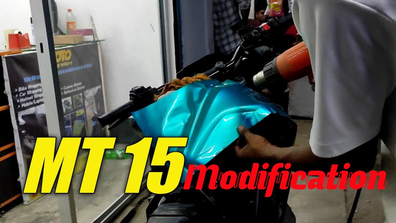 New MT 15 modification || MT 15 wrapping || Motowraps - YouTube