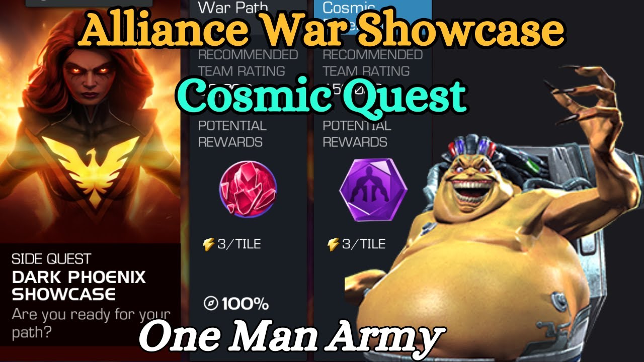 Alliance War Dark Phoenix Showcase (Cosmic Quest). Mcoc - YouTube