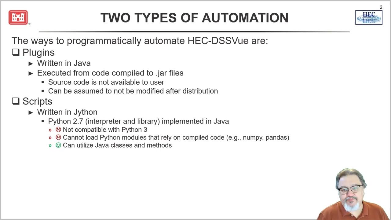 HEC-DSSVue Scripting Lecture Session 1 (Objectives, Types of Automation, Creating+Editing ...
