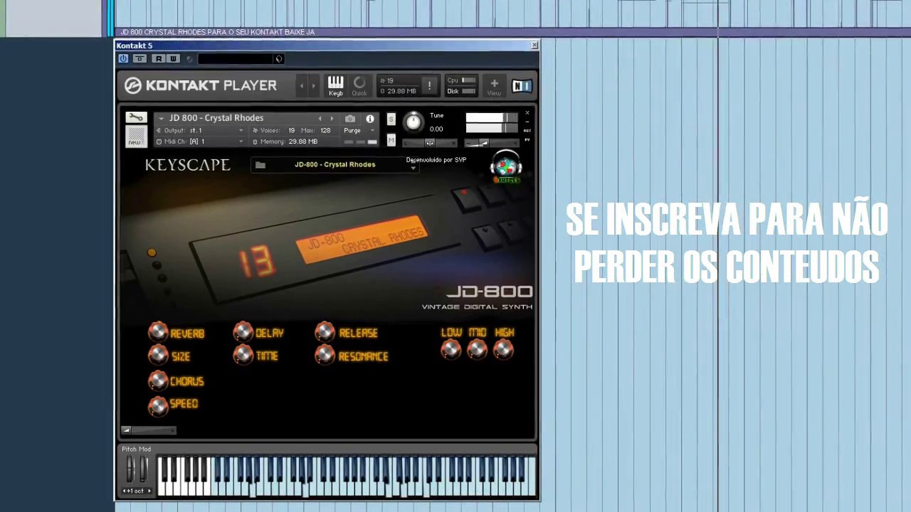 JD 800 - Crystal Rhodes - KEYSCAPE FOR KONTAKT - by SVP - YouTube