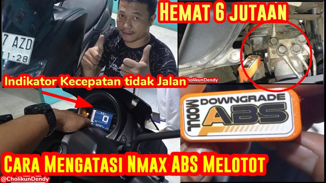 Cara Mengatasi Nmax ABS Melotot indikator Kecepatan tidak Jalan (Modul ...