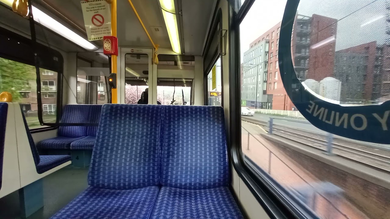 Tram Ride Stagecoach Supertram Yellow Route Cathedral to Hillsborough ...