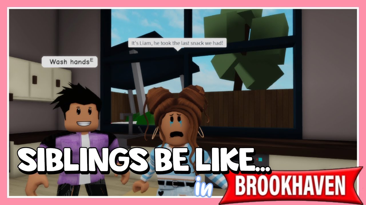 Siblings be like in Brookhaven... | Roblox-Meme - YouTube