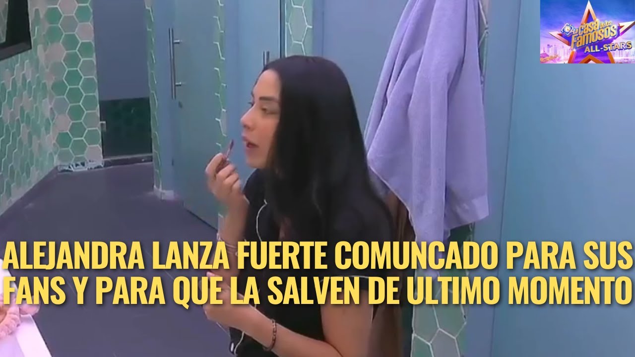 ALEJANDRA LANZA FUERTE COMUNCADO PARA SUS FANS PARA QUE LA SALVEN DE ...