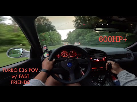 TURBO E36 M3 POV w/ FRIENDS  (4K)