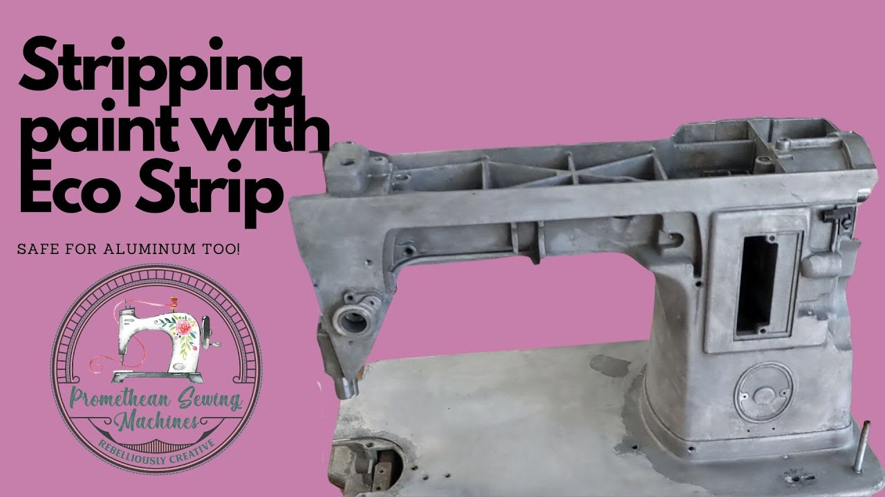 Using Eco Strip by Powder Strip to strip Sewing Machines - YouTube
