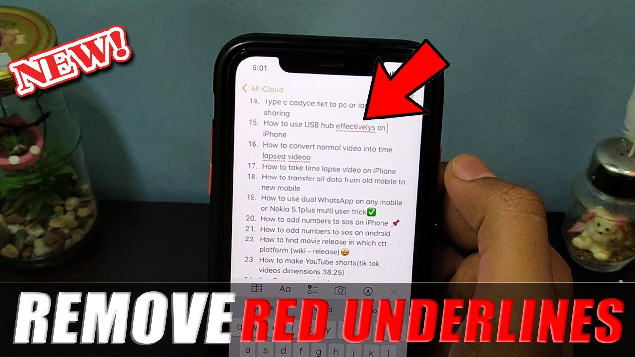 How To Remove The Red Underline On The Notes App In IPhone NEW TRICK How To Remove The Red Underline On The Notes App In IPhone NEW TRICK