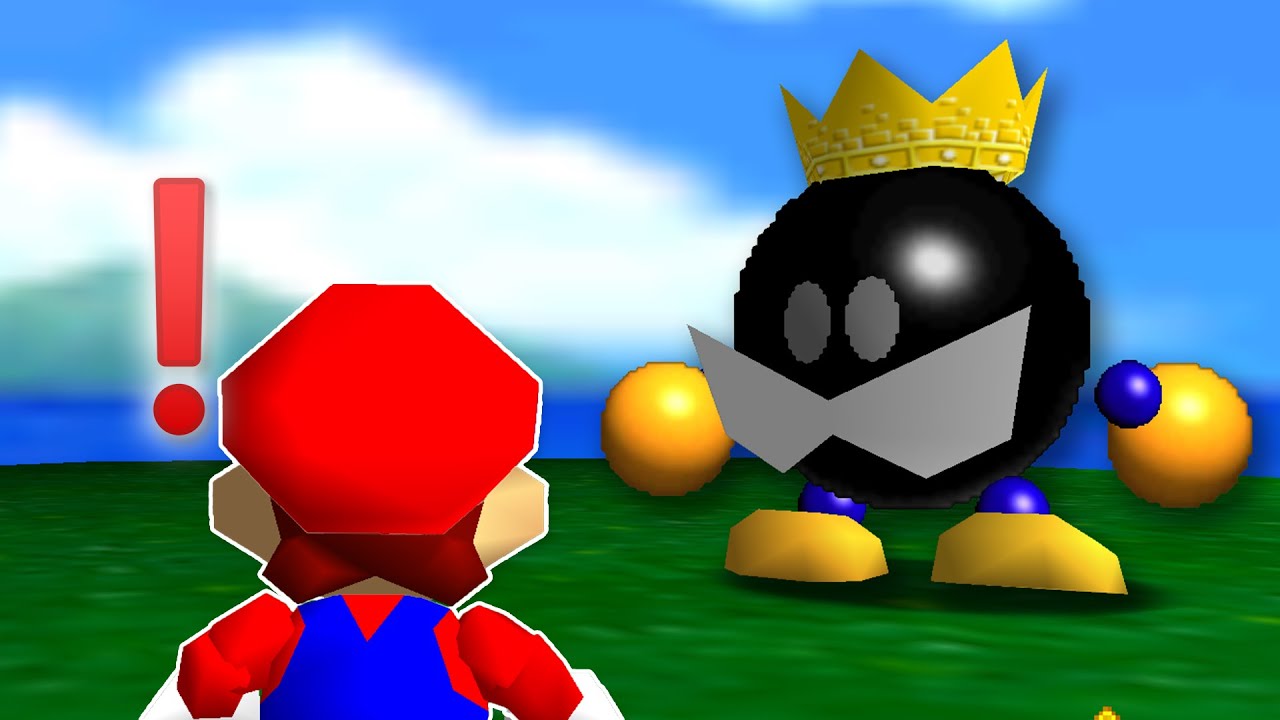 Super Mario 64 100% Walkthrough - BOB-OMB BATTLEFIELD ALL 7 STARS #1 ...
