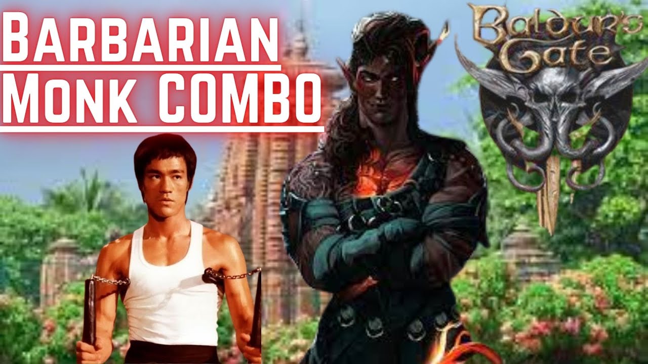 Baldur's Gate 3 Bear Barbarian Monk Open Palm | BEST DPS COMBO - YouTube