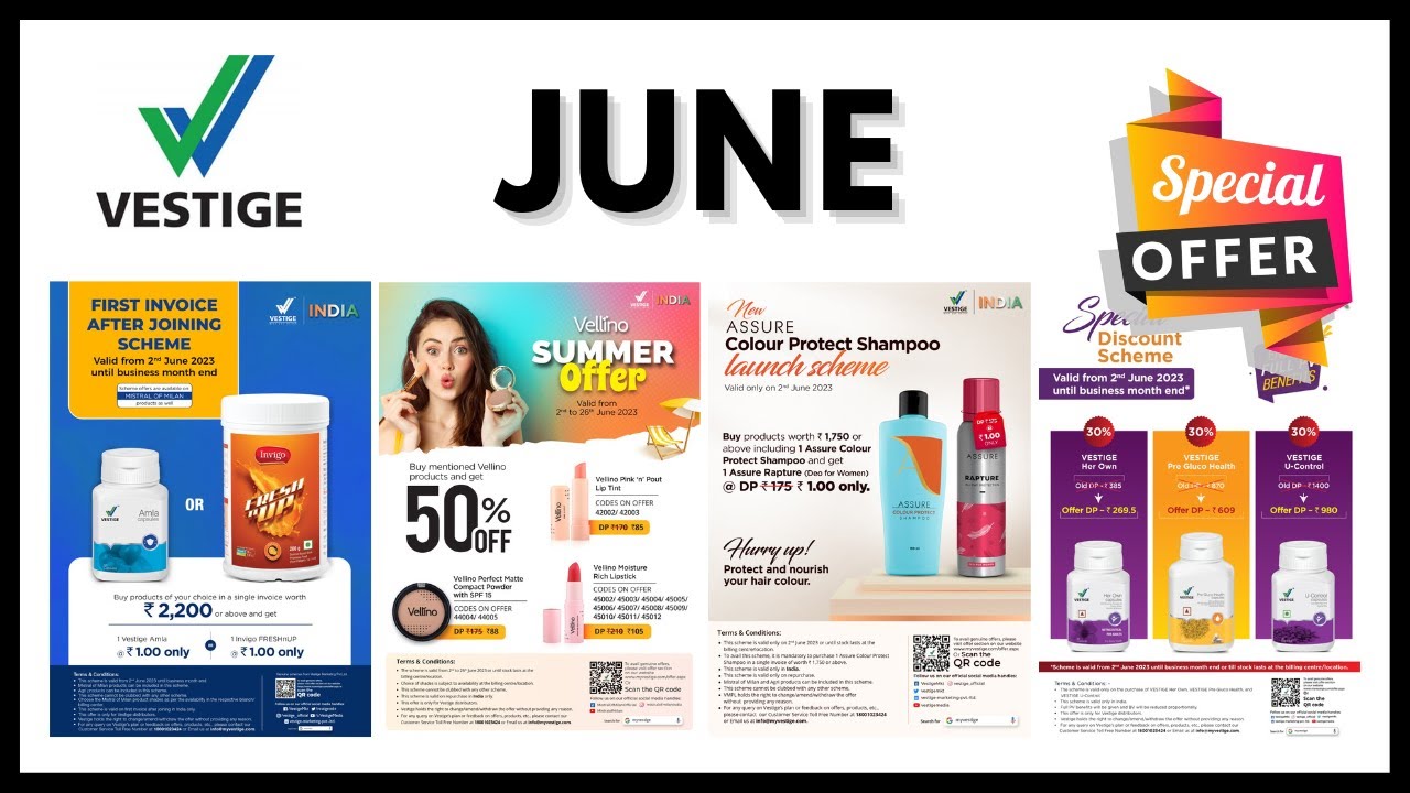 VESTIGE June Month Offers (in Hindi) - YouTube