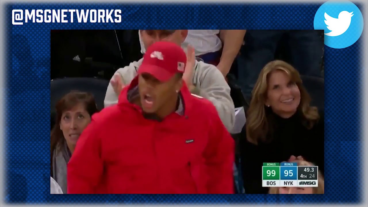 Giants Social Buzz: Saquon courtside at MSG - YouTube