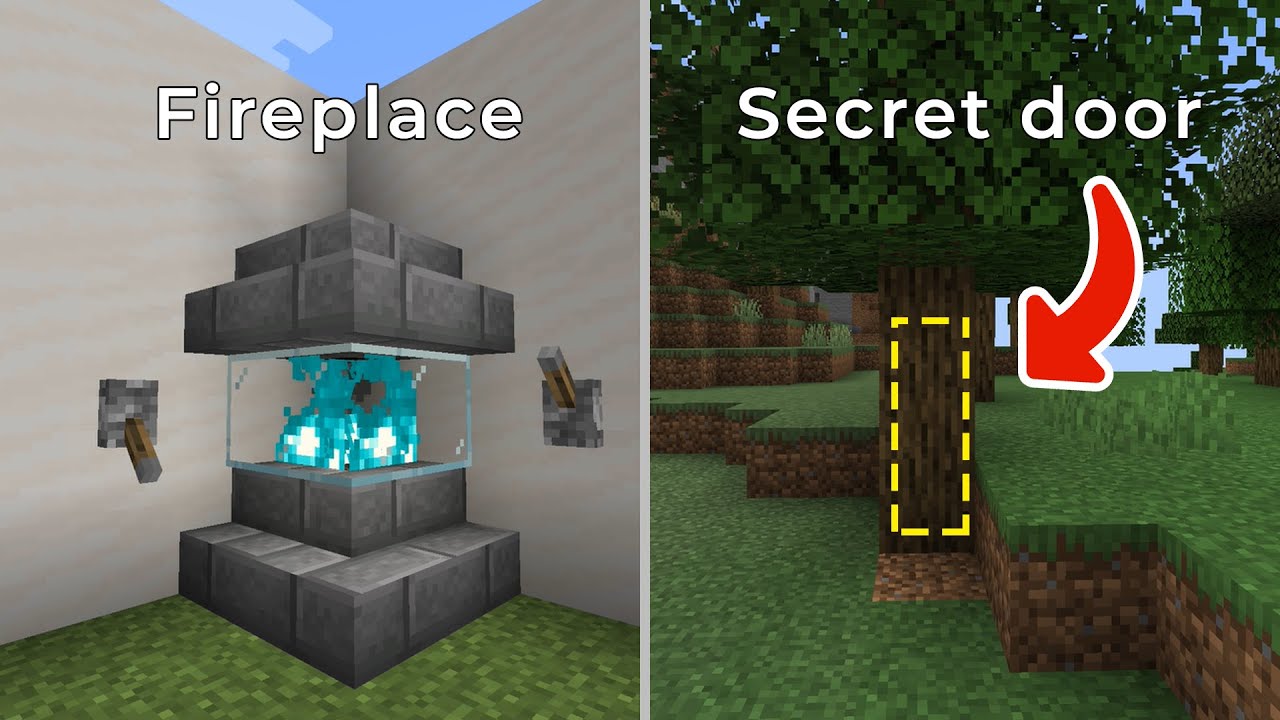 Minecraft | 3 Simple Redstone Builds for Survival Minecraft - YouTube