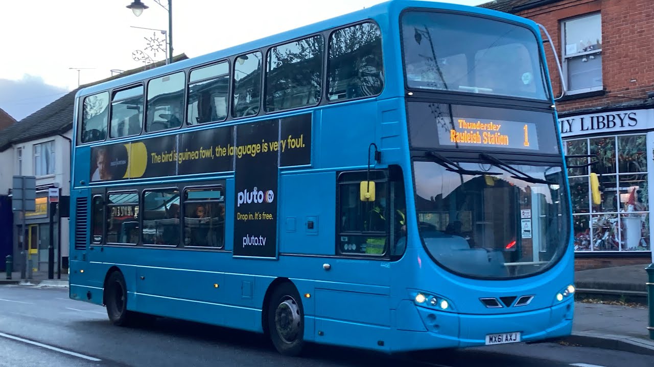 Arriva Southend DAF/VDL DB300 Gemini 2 4468 MX61 AXJ - Route 1 - YouTube