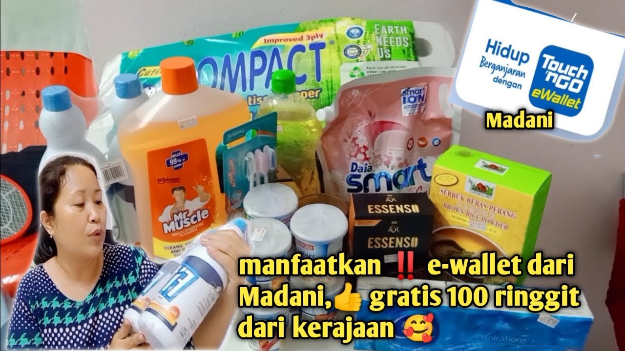 Ngereview barangan uang dari e- wallet Madani #100ringgit barangan ...