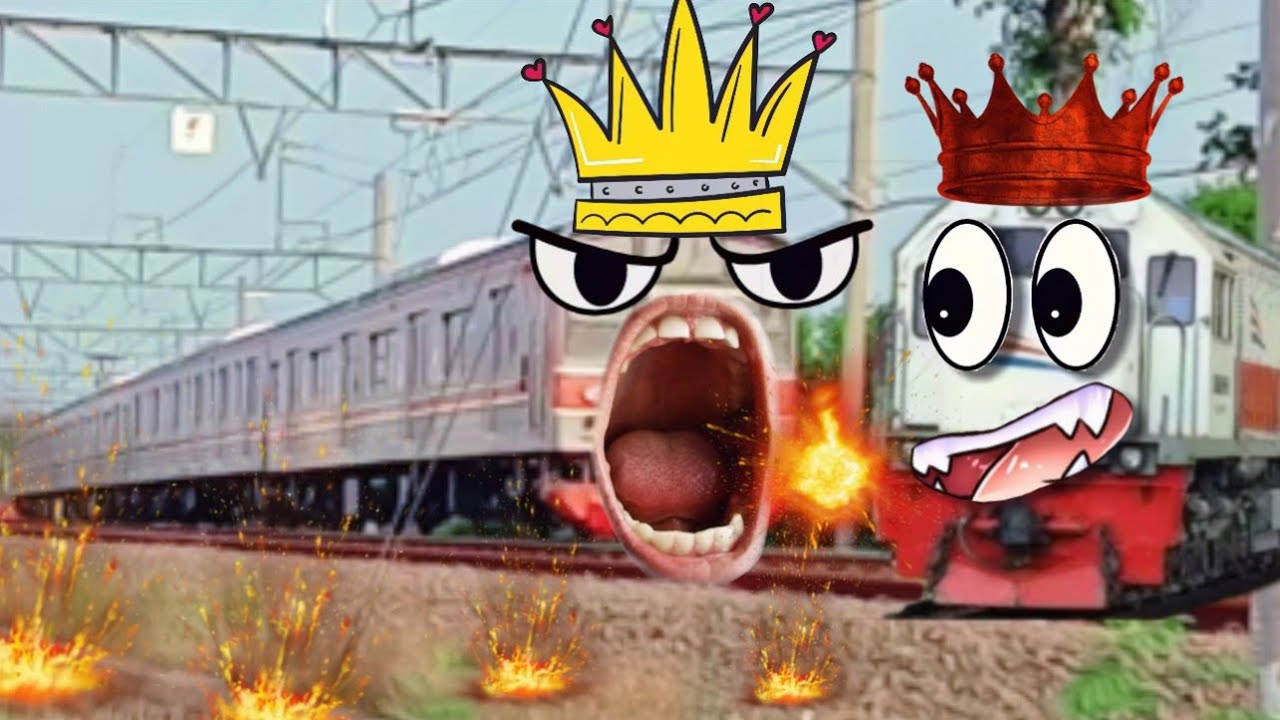 Kereta Api Panjang Vs Kereta Api Thomas Indonesia #4 - YouTube