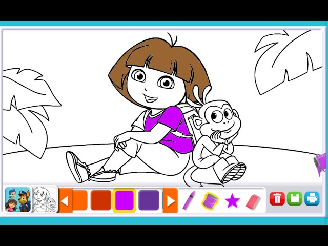 Dora Painting Games Painting And Coloring Games For Kids Dora